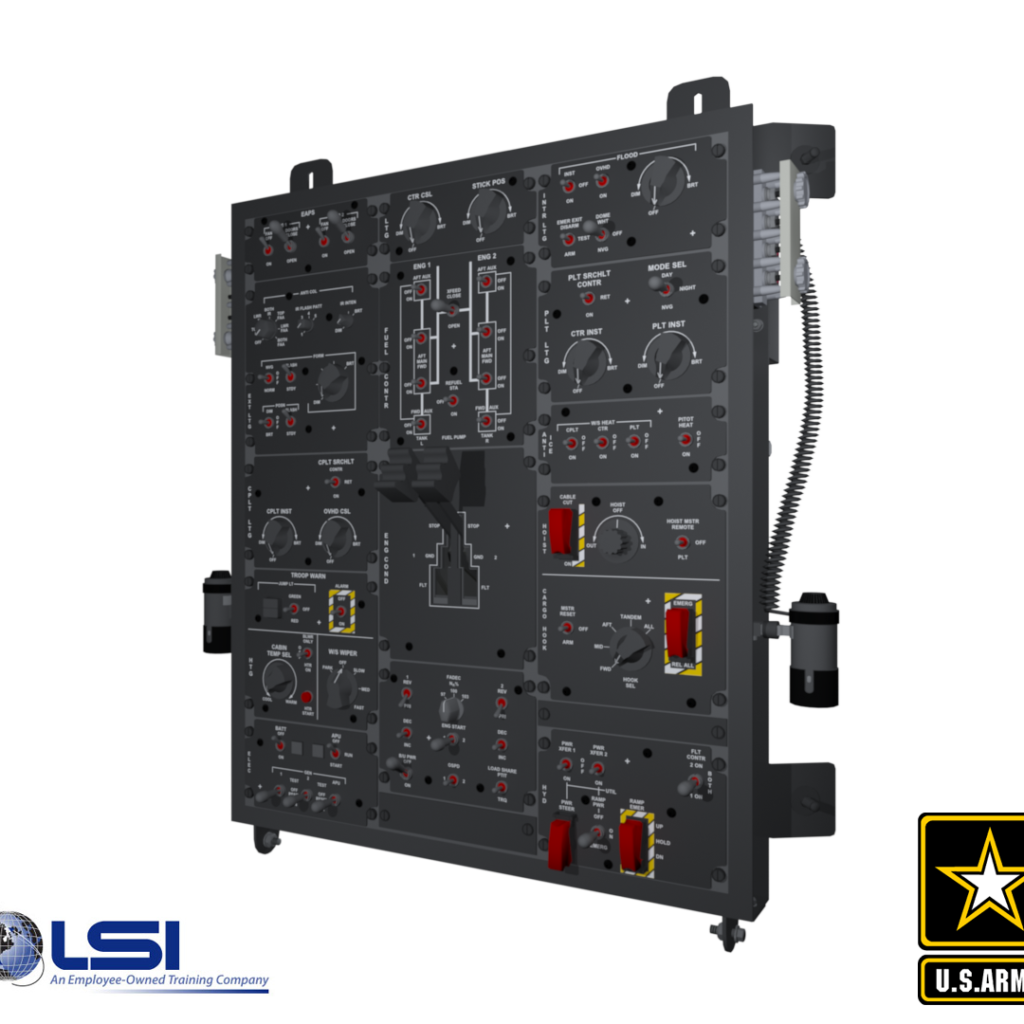 CH-47F Cockpit Overhead Panel Simulator – US Army – Sam Neblett